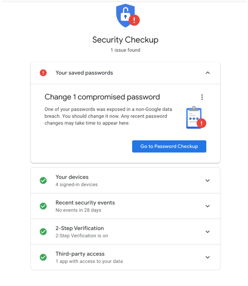 What is Google’s Security Checkup? (1 minute read) – DDC